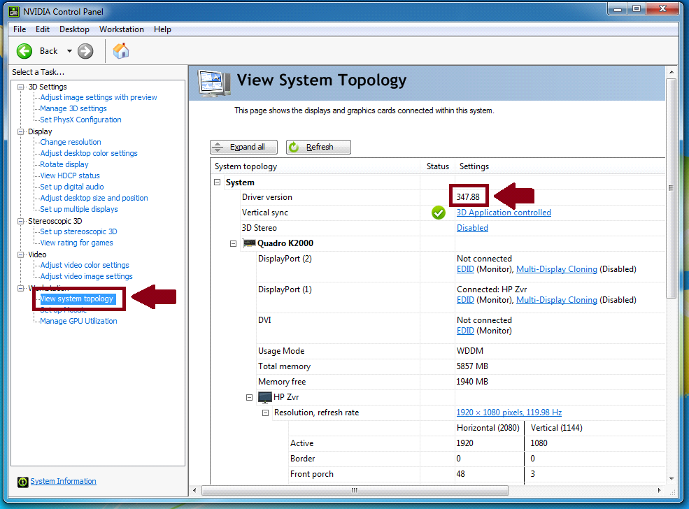 Application crash - NVIDIA driver downgrade